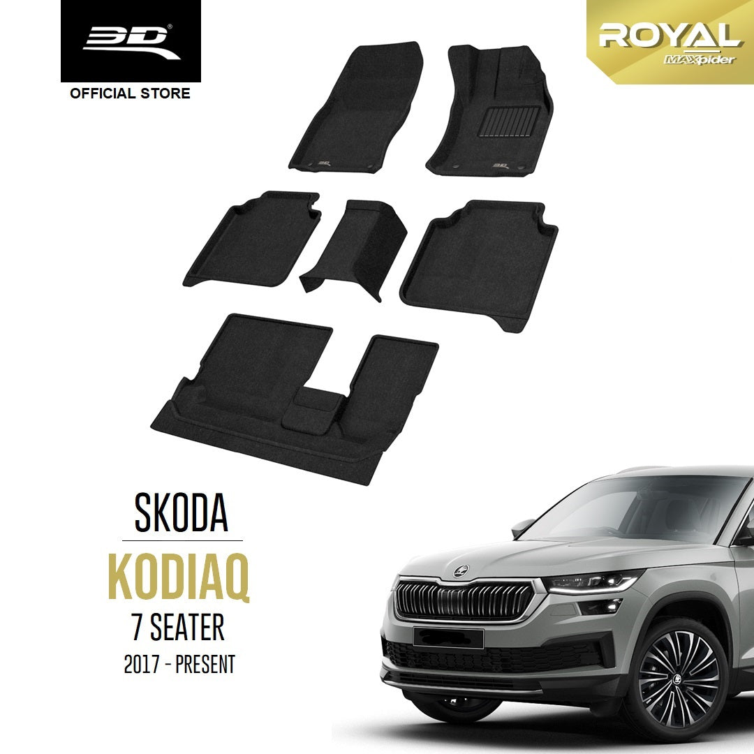 SKODA KODIAQ 7 SEATER 2017 PRESENT 3D ROYAL Car Mat